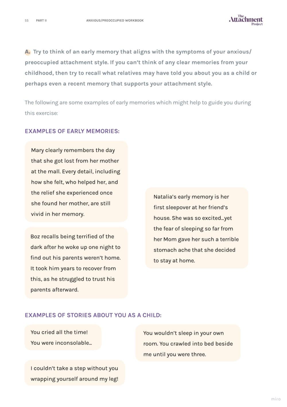 Maladaptive Schemas Workbook - Attachment Project