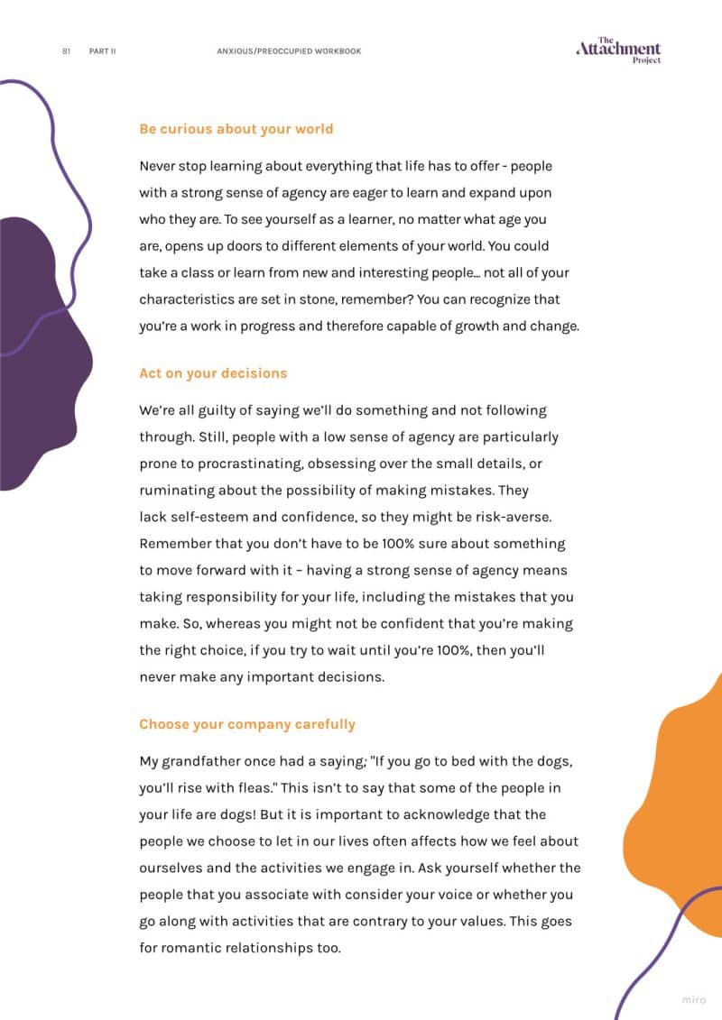 Maladaptive Schemas Workbook - Attachment Project