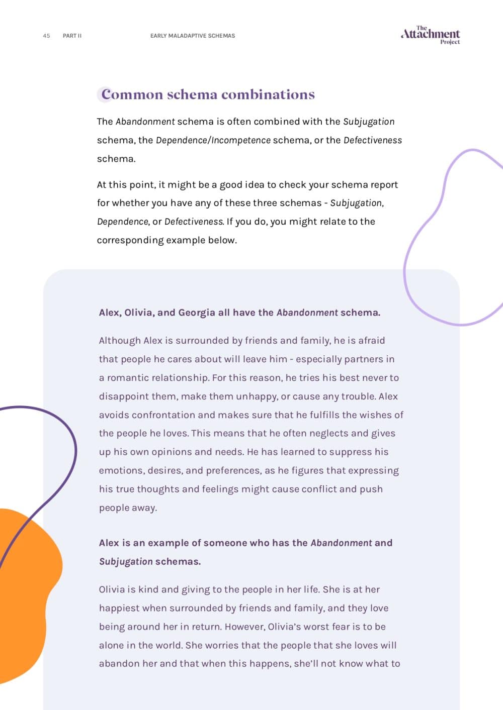Maladaptive Schemas Workbook - Attachment Project